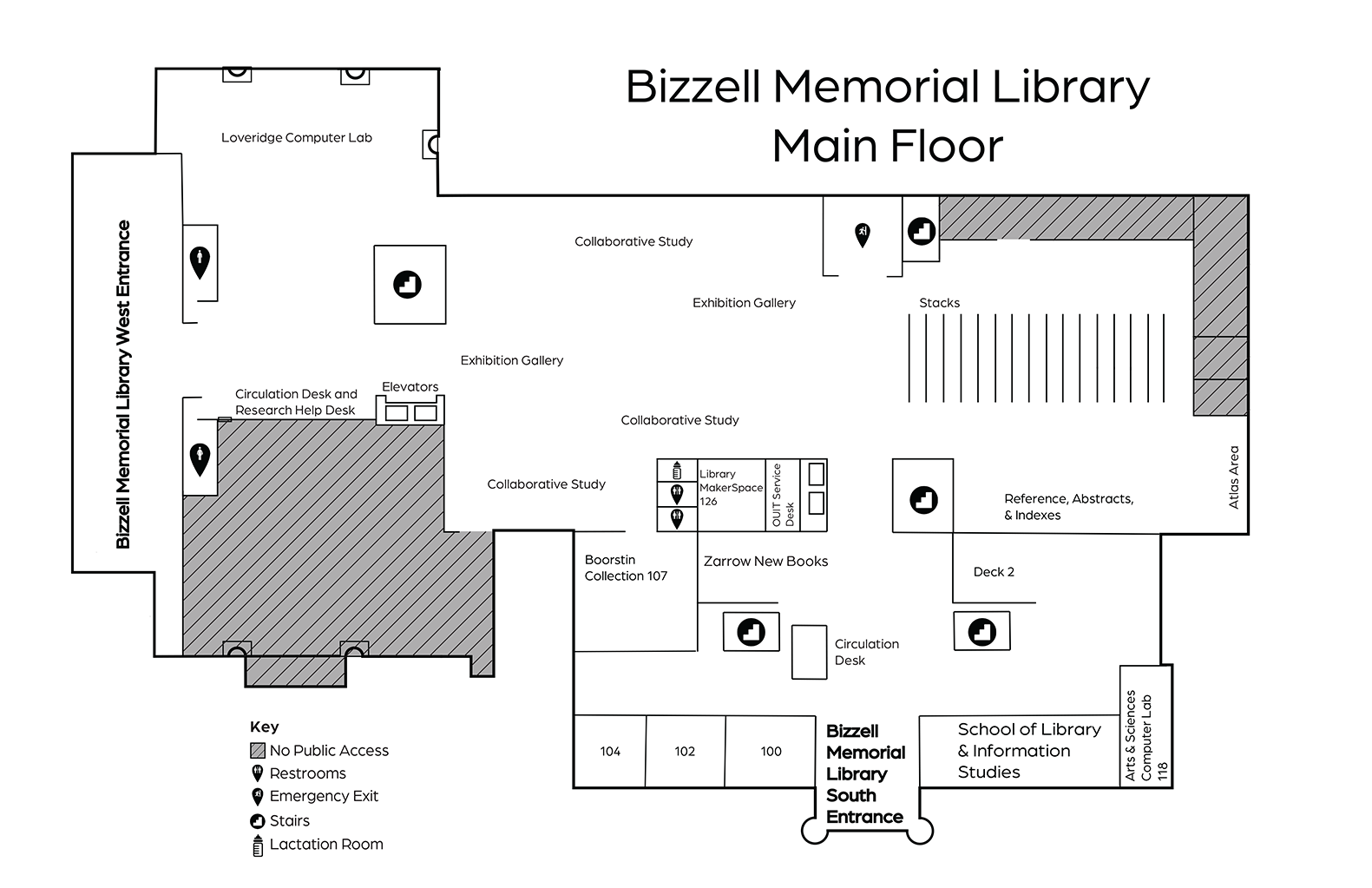 Bizzell Memorial Library Floor Maps | OU Libraries